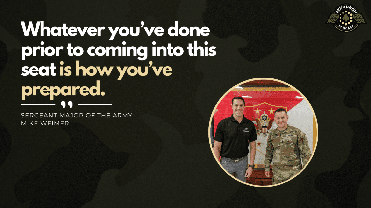 #143: There's No Do-overs In The Next Fight - Sergeant Major of the ...