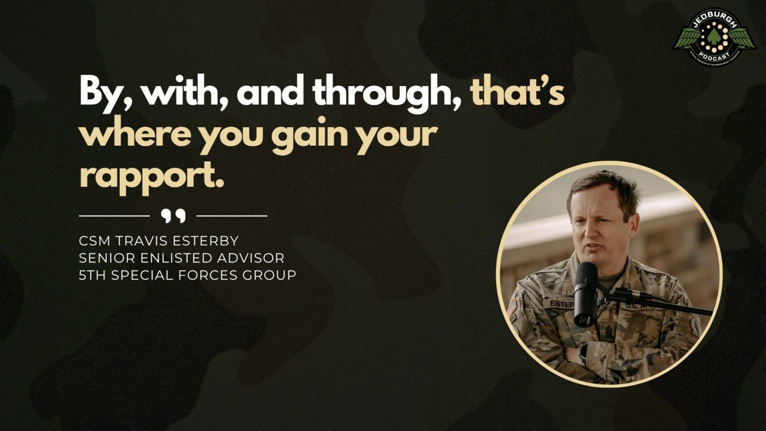 #167: The Legion Has Spoken - 5th Special Forces Group COL Gabe Szody ...