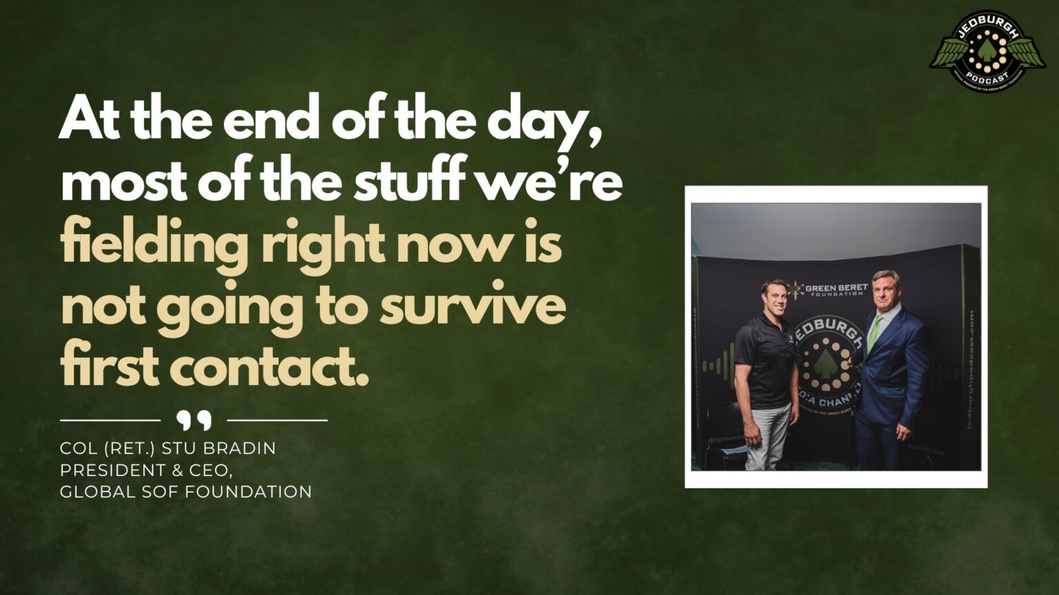 #173: The Global SOF Imperative - Global Special Operations Forces Foundation President Stu ...